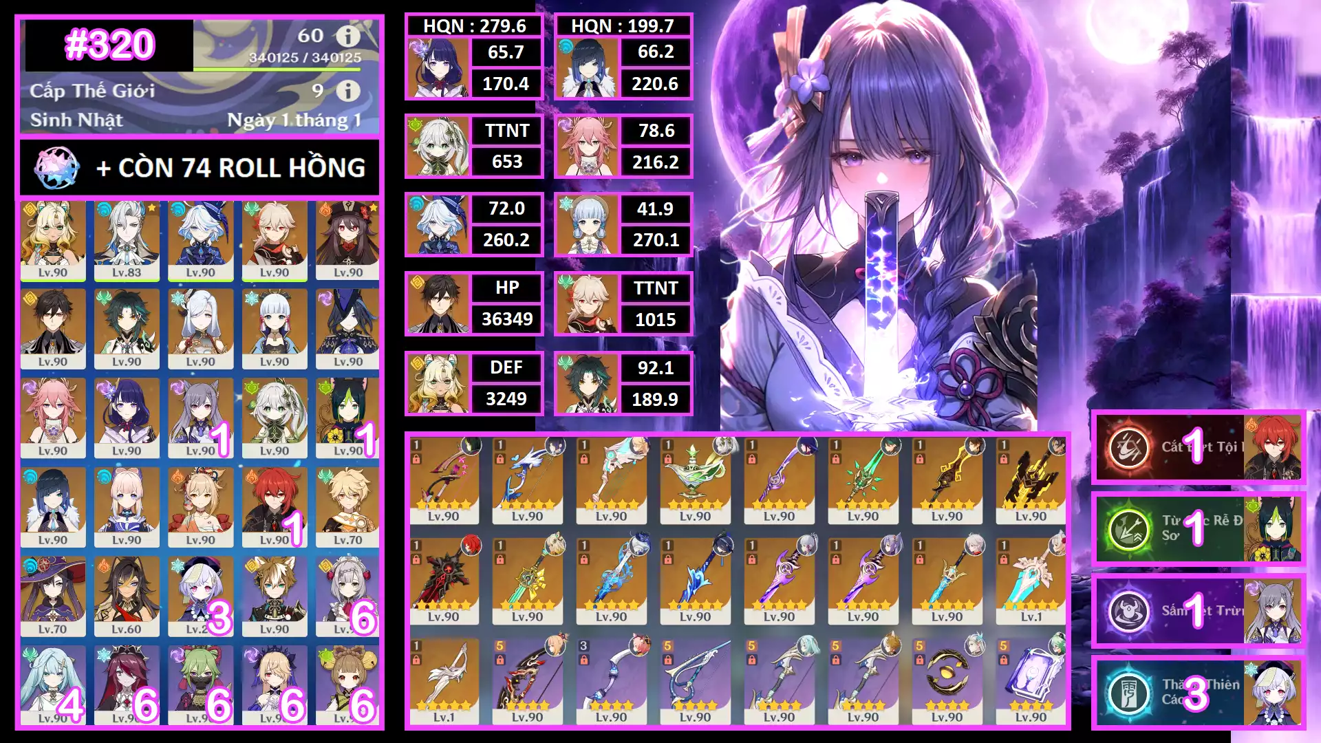 Chi tiết acc Vip #324608